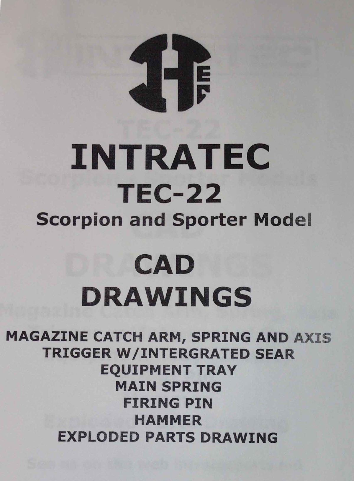 Tec 22 ORIGINAL Owners Manual Exploded Parts Schematic And tec-22-original-owners-manual-exploded-parts-schematic-and